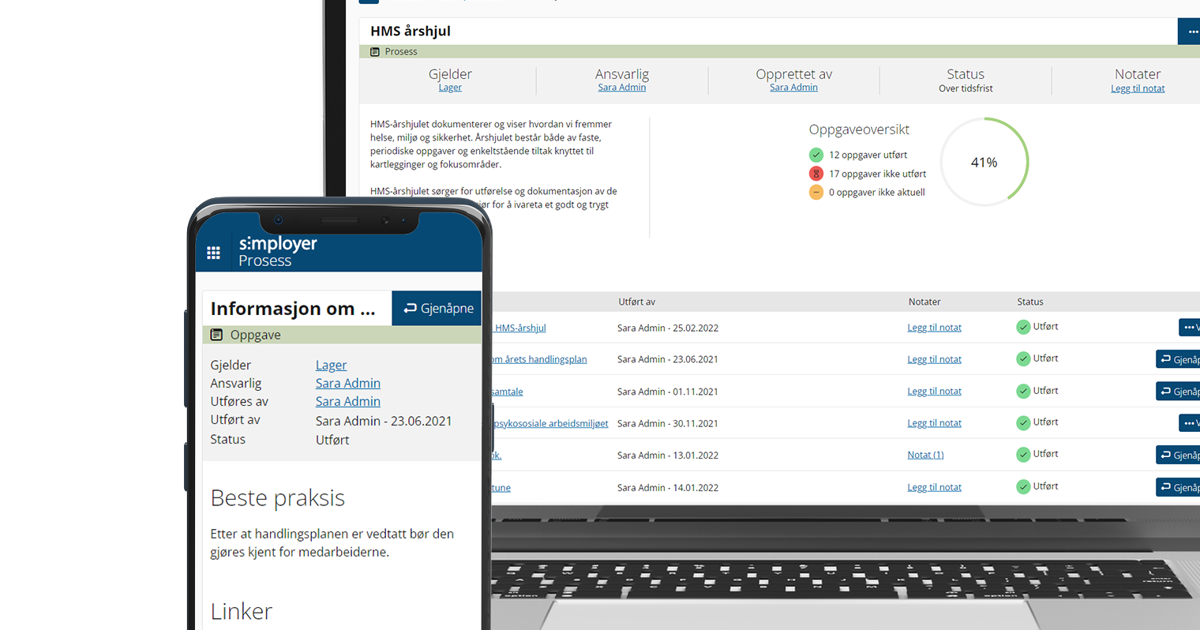Simployer HMS-prosesser | Simployer